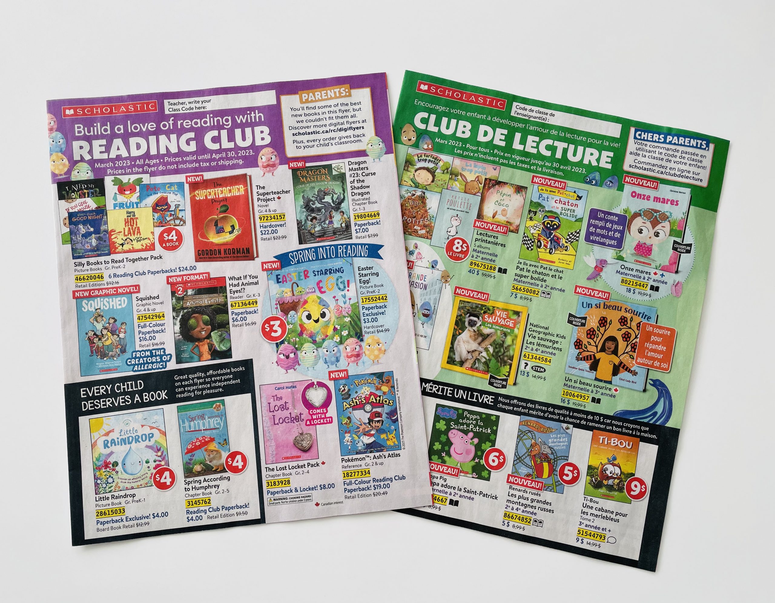 Scholastic Reading Clubs Flyer Reveal: Spring into Reading | Scholastic ...